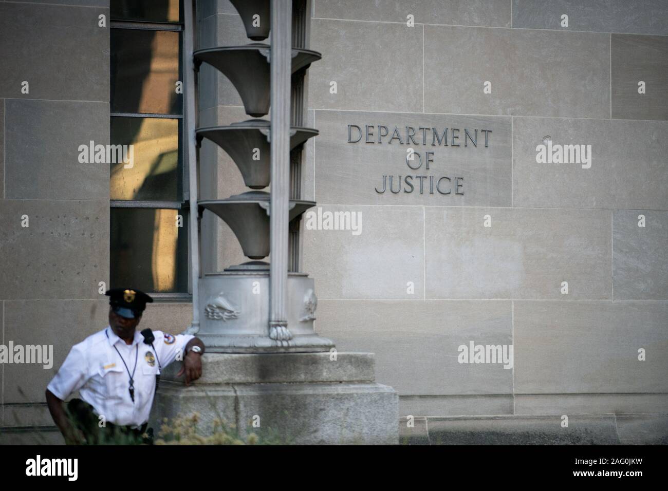 A general view of the Robert F. Kennedy Department of Justice Building ...
