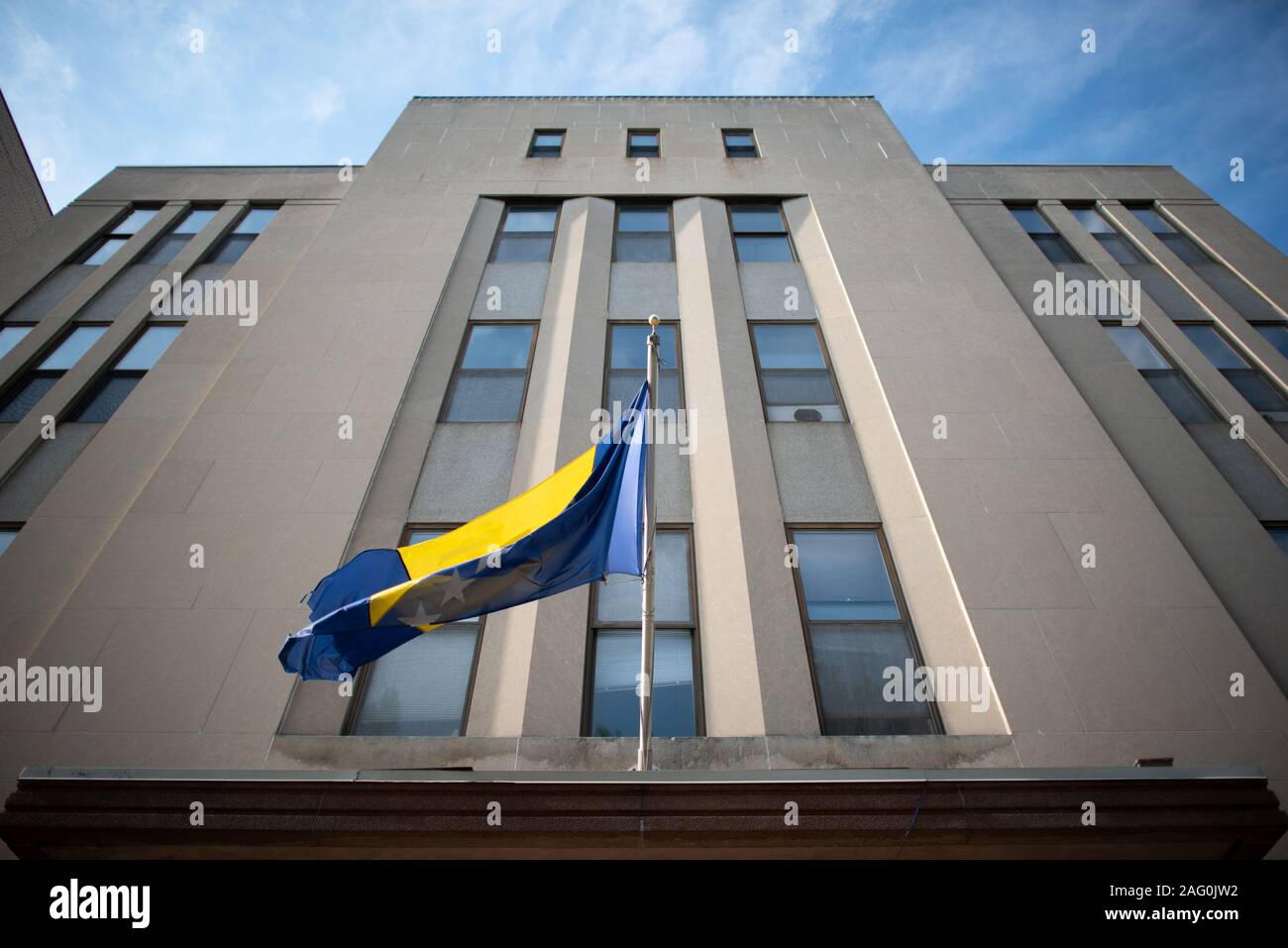 A general view of the Embassy of Bosnia and Herzegovina in Washington ...