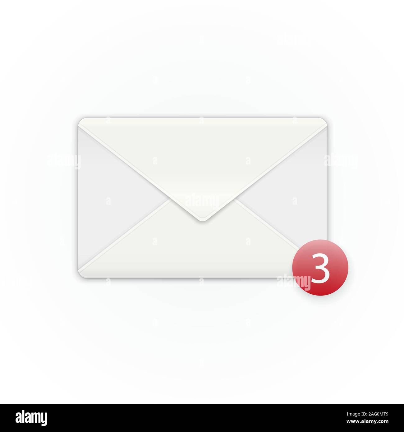 Mail envelope on a white background. Vector illustration Stock Vector ...