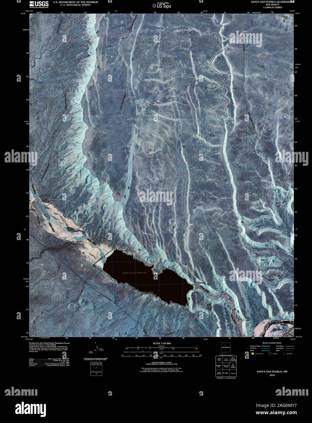Map of santa ana mexico hi-res stock photography and images - Alamy