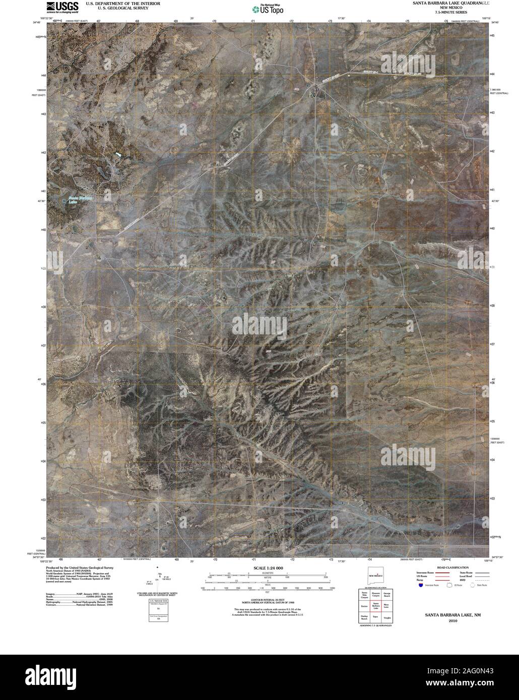 Map of santa barbara mexico hi-res stock photography and images - Alamy