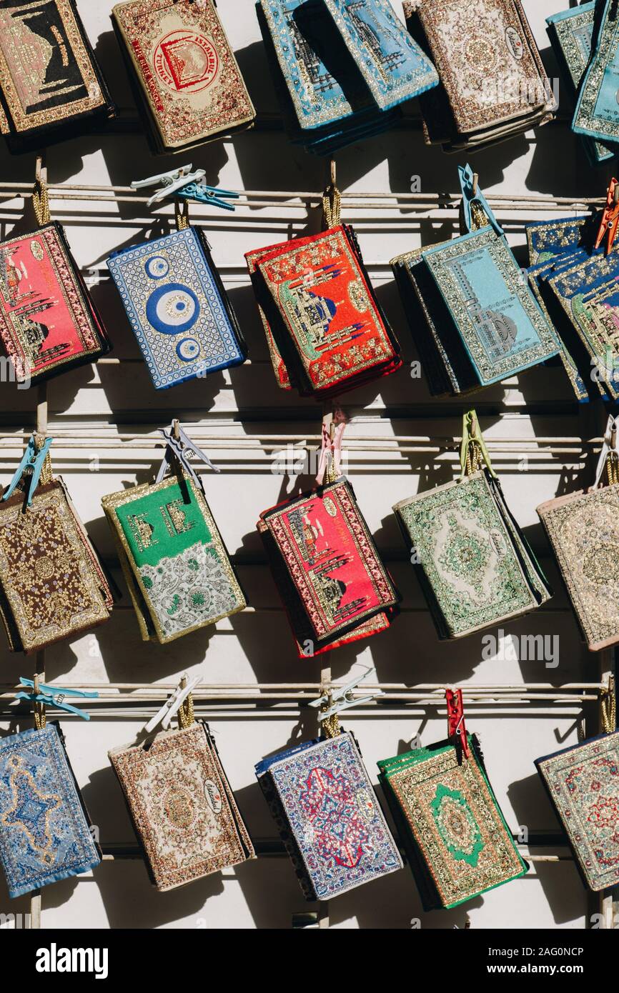 Traditional style handmade woven bags of fabric Stock Photo - Alamy