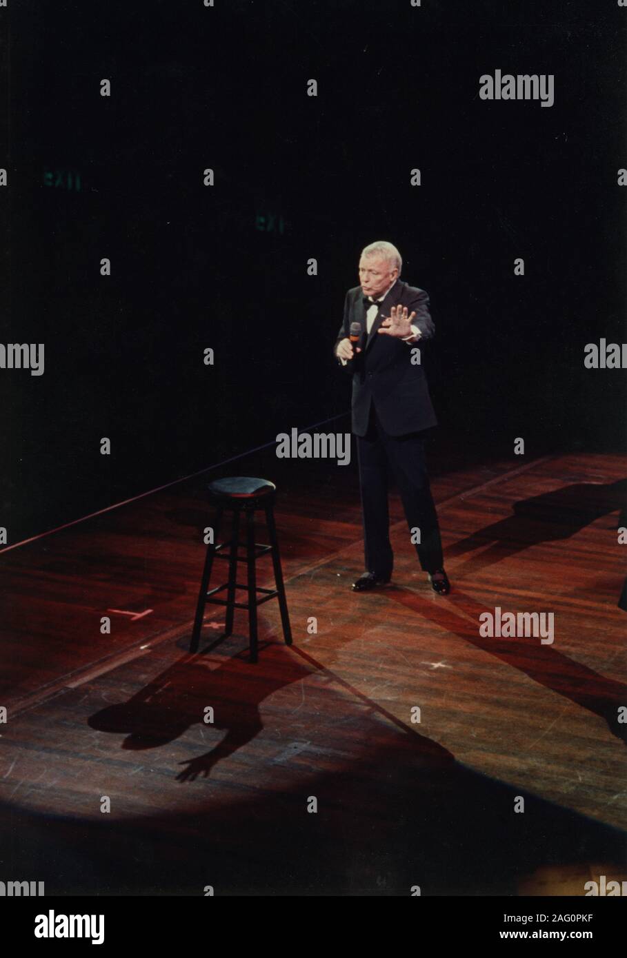 Frank Sinatra, Royal Albert Hall, London, 1989. In April 1989, three of ...