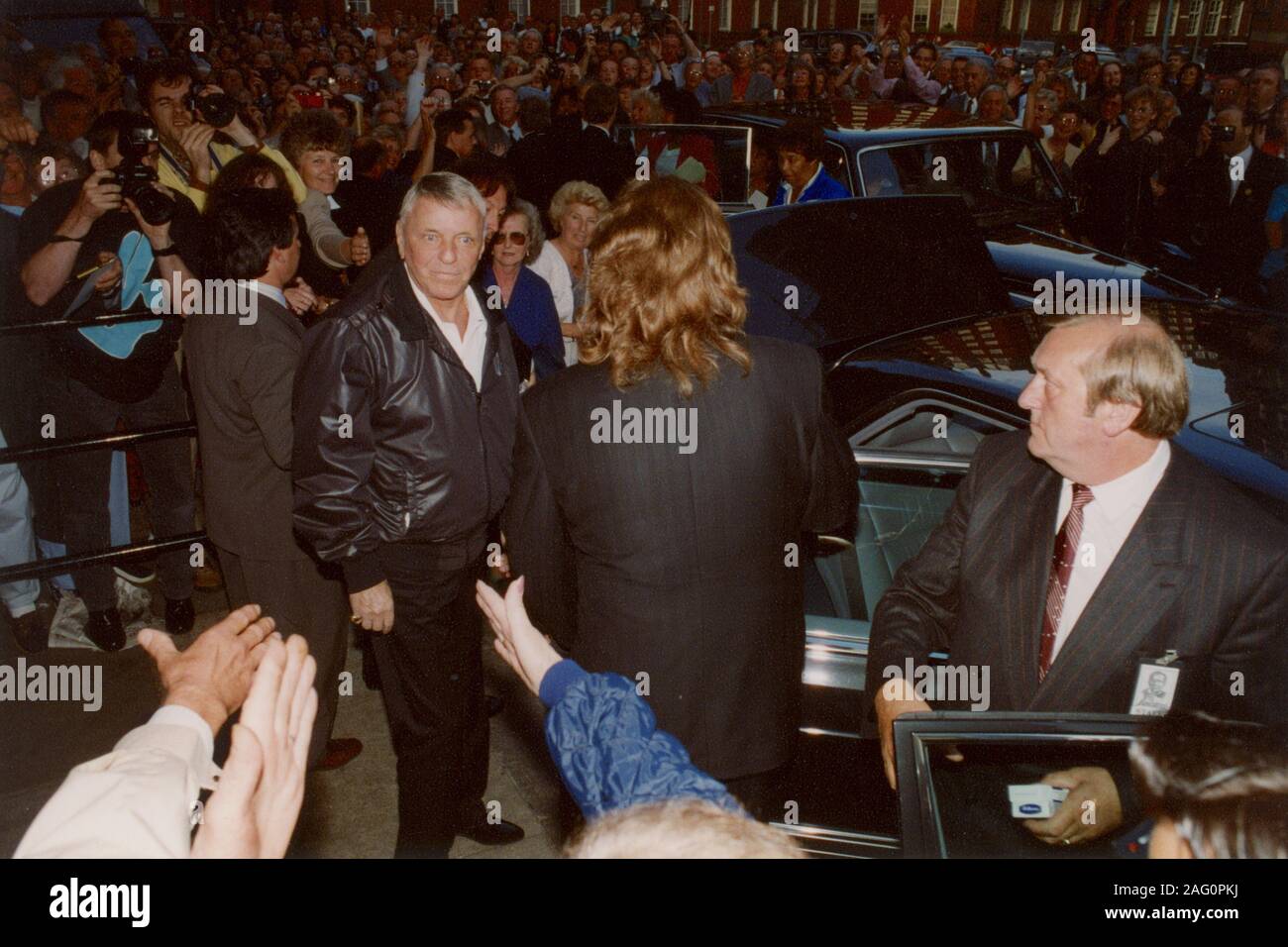 Frank Sinatra, Royal Albert Hall, London, 1989. In April 1989, three of ...