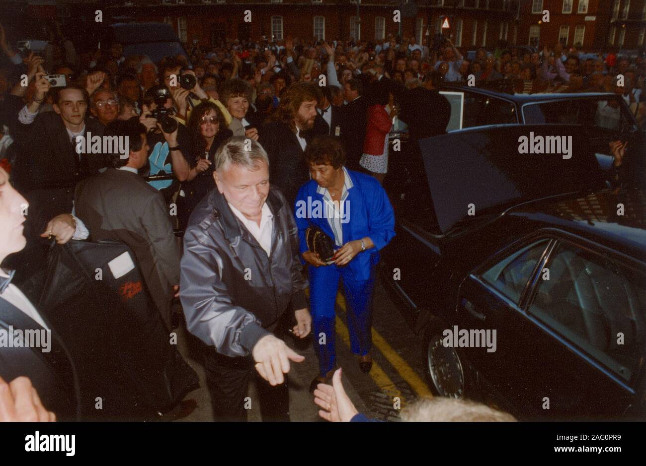 Frank Sinatra, Royal Albert Hall, London, 1989. In April 1989, three of ...