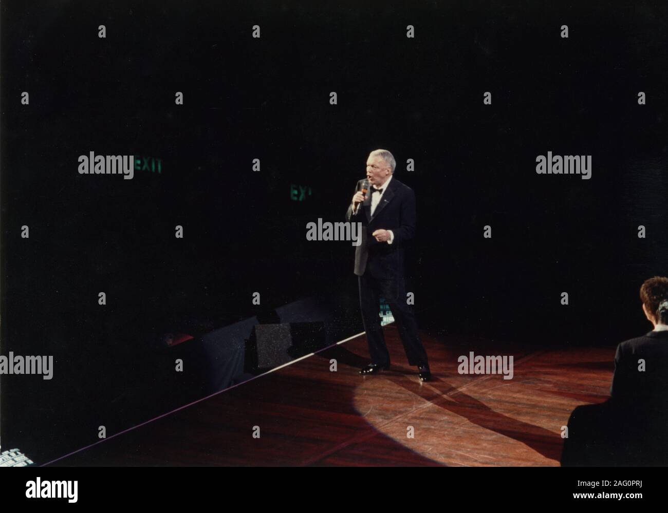 Frank Sinatra, Royal Albert Hall, London, 1989. In April 1989, three of ...