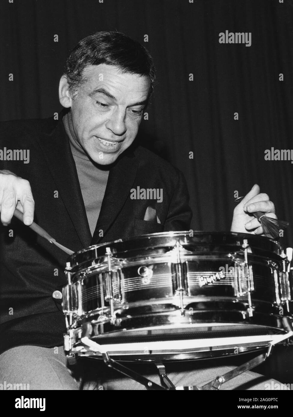 Buddy Rich, Premier Drums Clinic, London, 1967 Stock Photo - Alamy