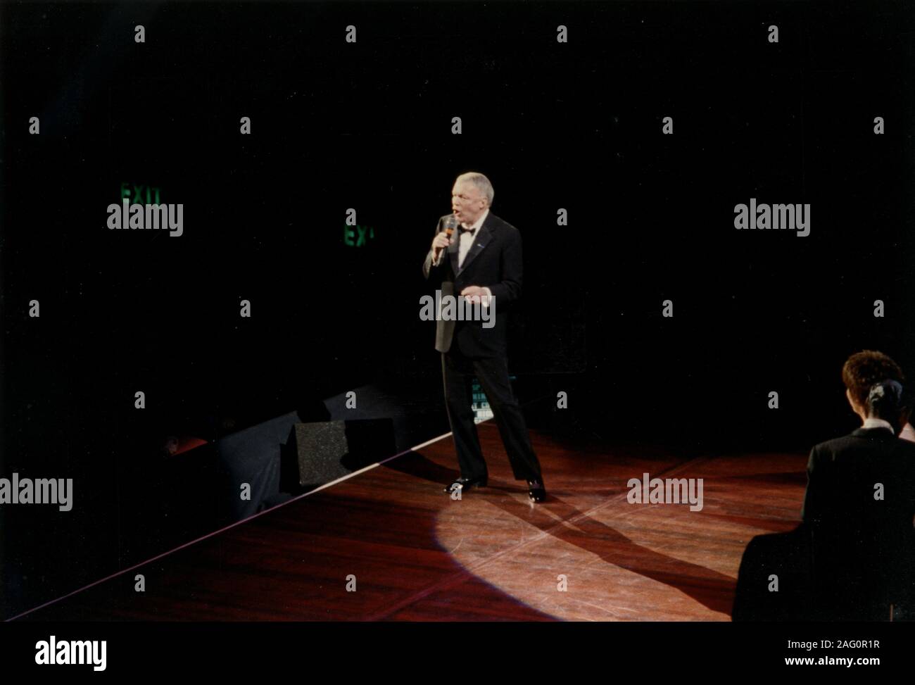 Frank Sinatra, Royal Albert Hall, London, 1989. In April 1989, three of ...