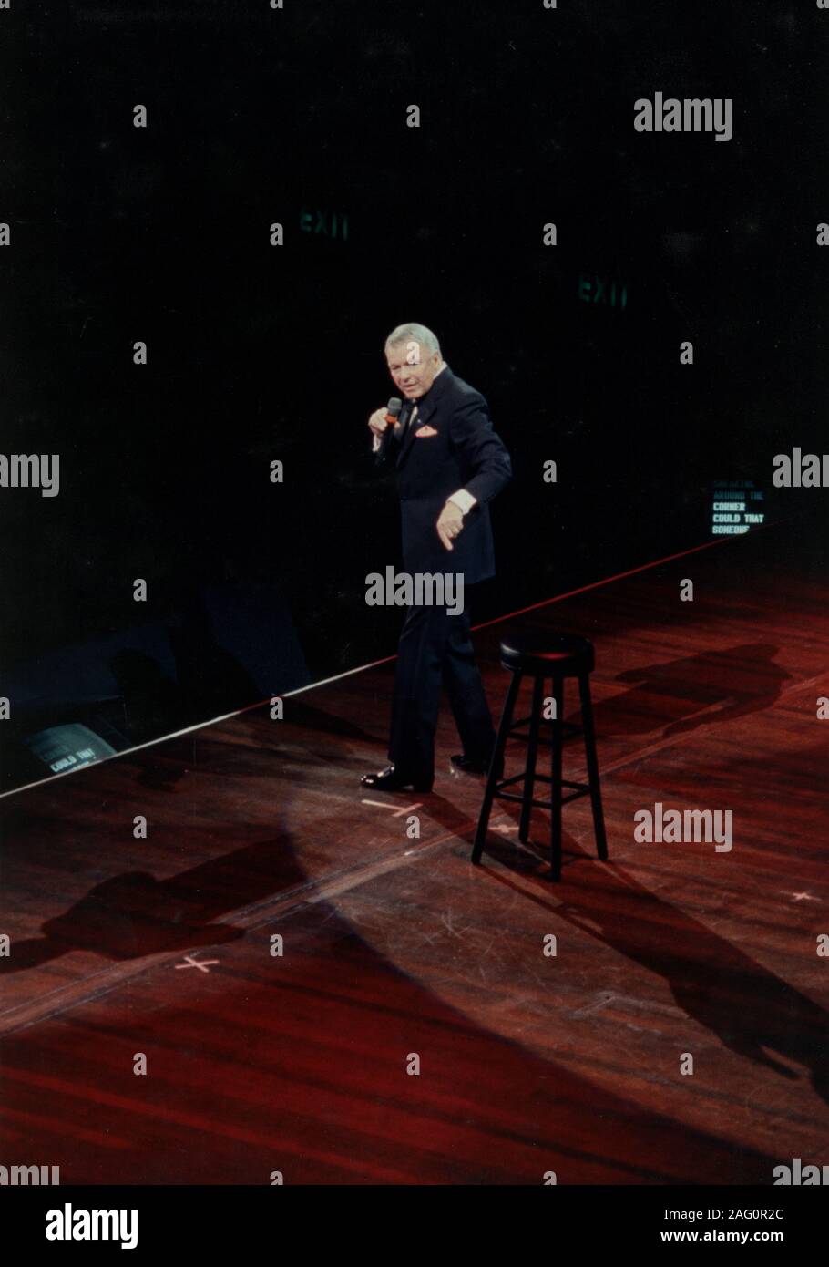 Frank Sinatra, Royal Albert Hall, London, 1989. In April 1989, three of ...