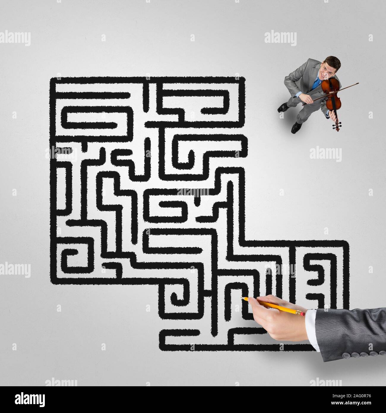 He plays his success music Stock Photo - Alamy