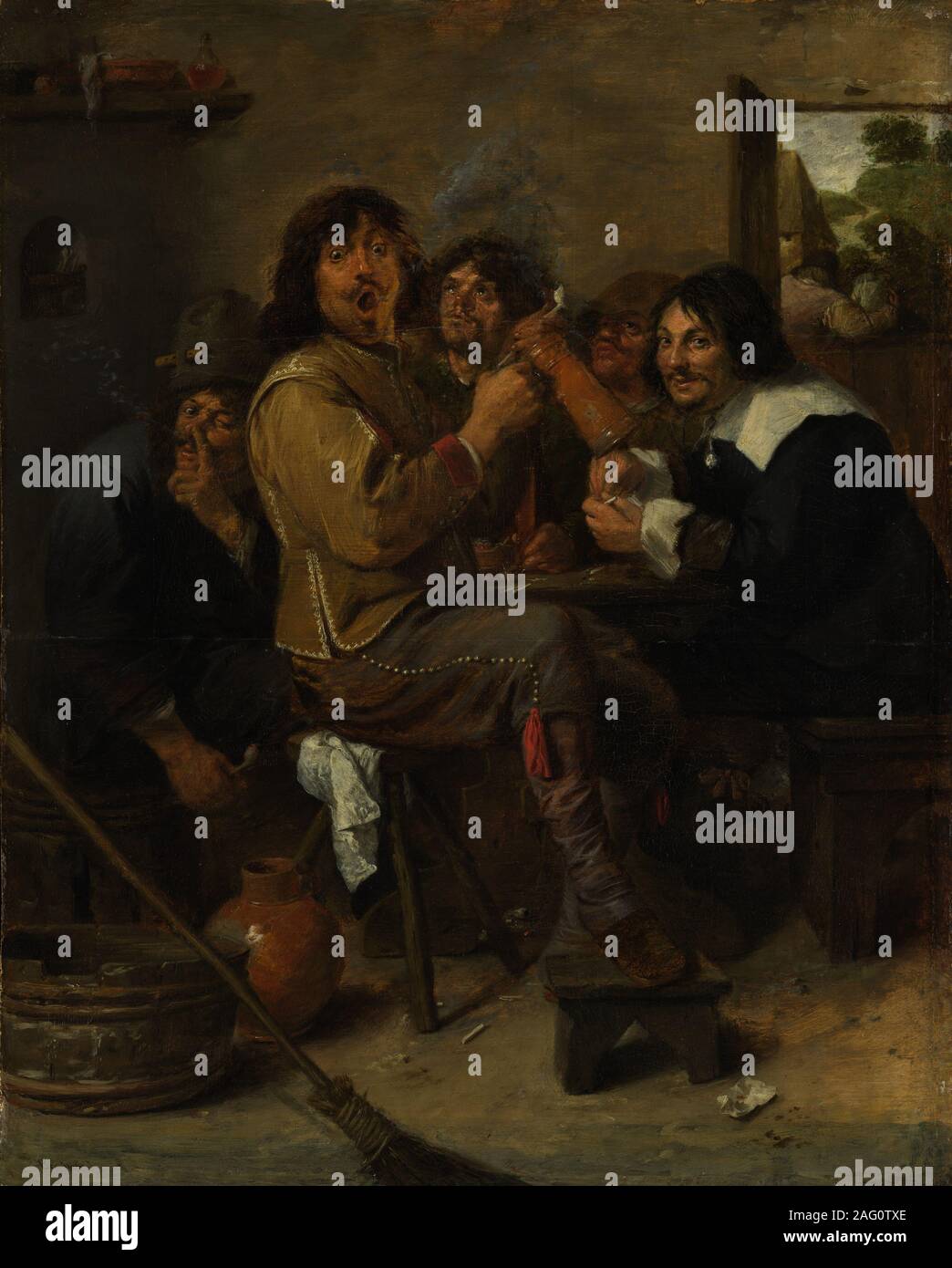 The Smokers, ca. 1636 Stock Photo - Alamy