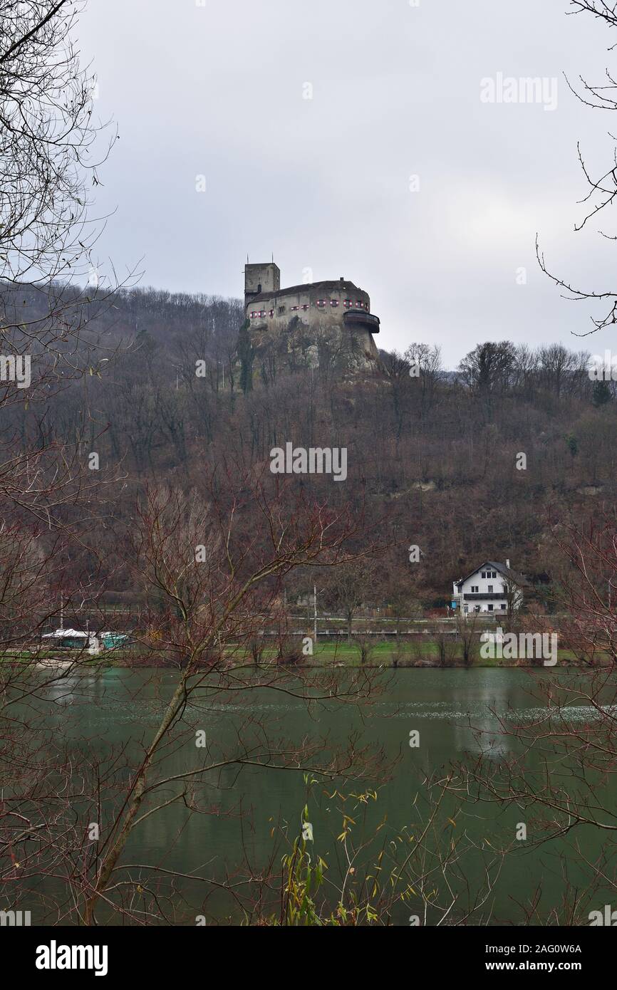 Fortress of Greifenstein over the Danube in Austria, near Vienna Stock ...
