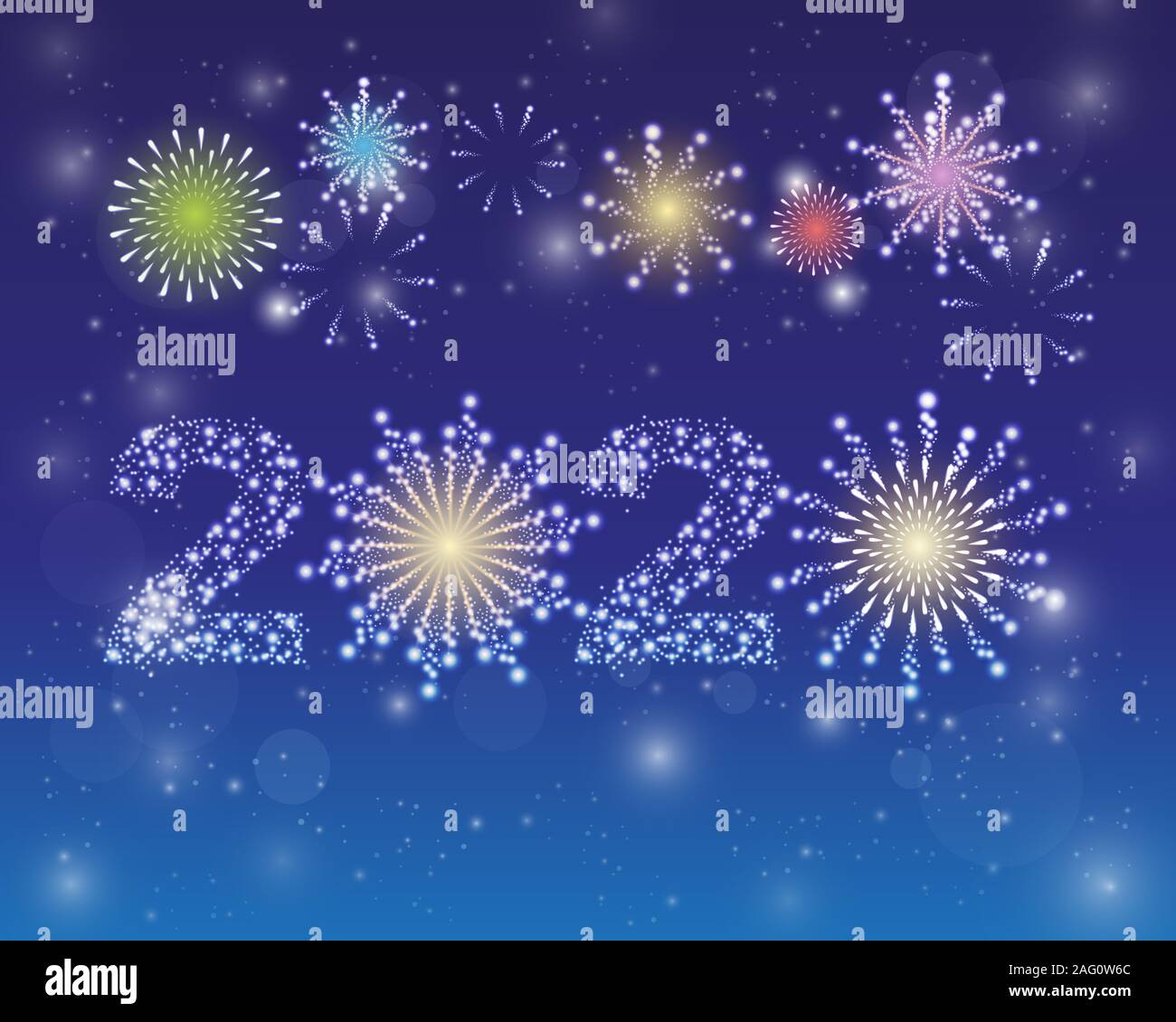 New Year 2020 with fireworks Stock Photo - Alamy