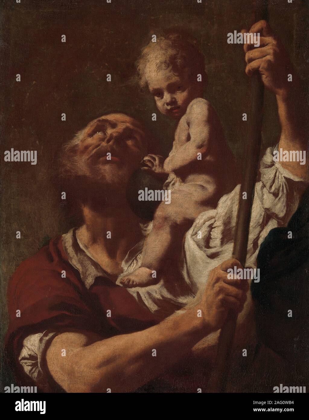 St christopher carrying the christ child hi-res stock photography and ...