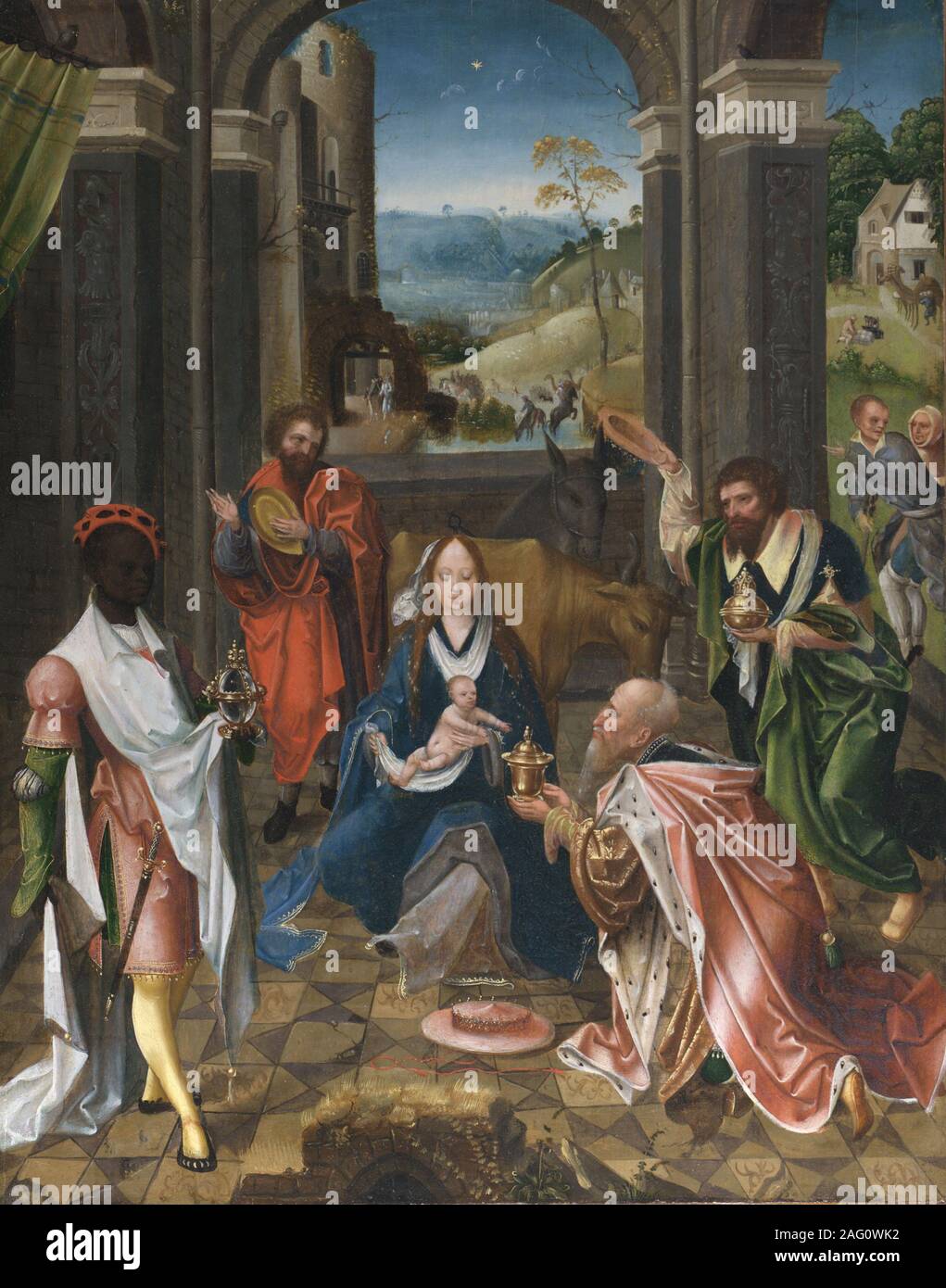 The Adoration of the Magi Stock Photo - Alamy