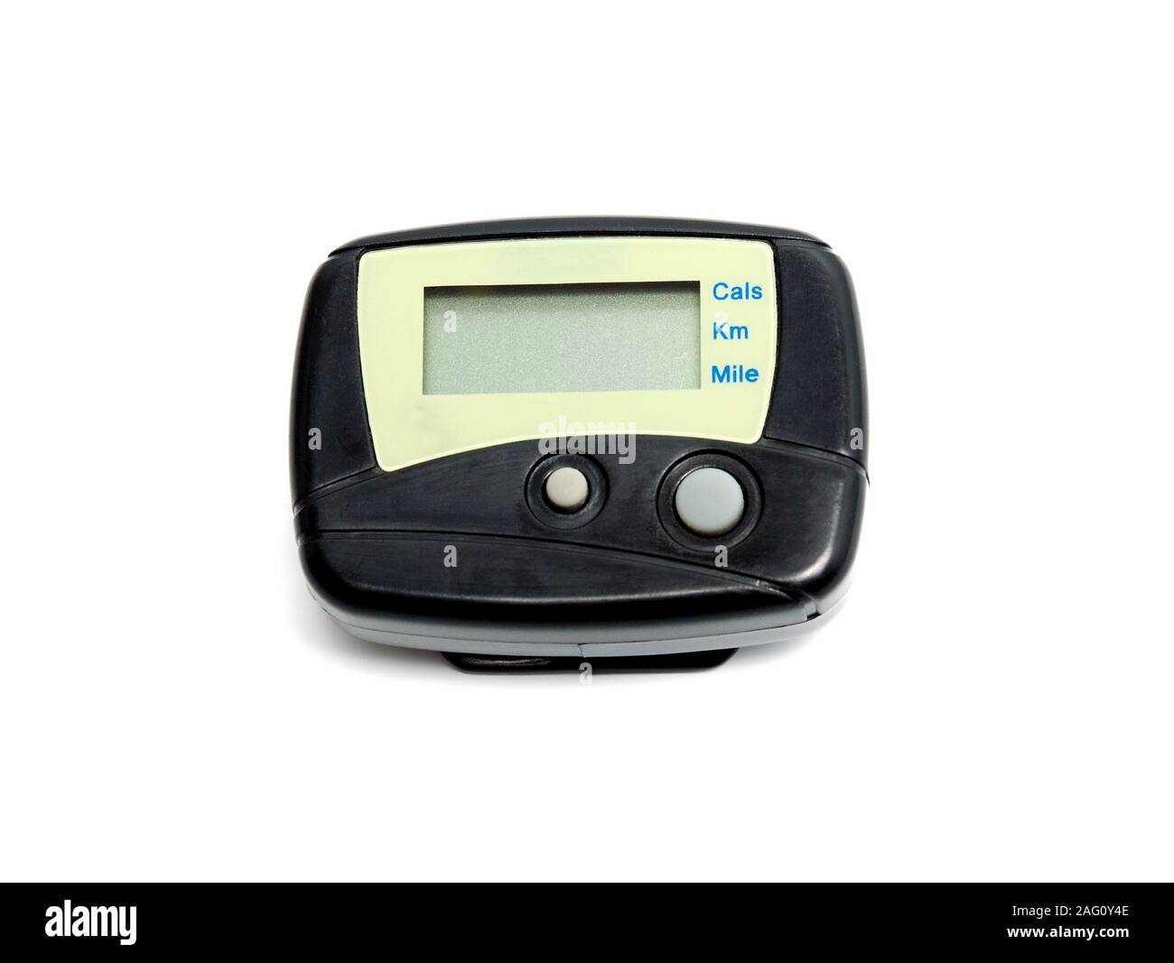 Digital Pedometer isolated on a white background Stock Photo - Alamy