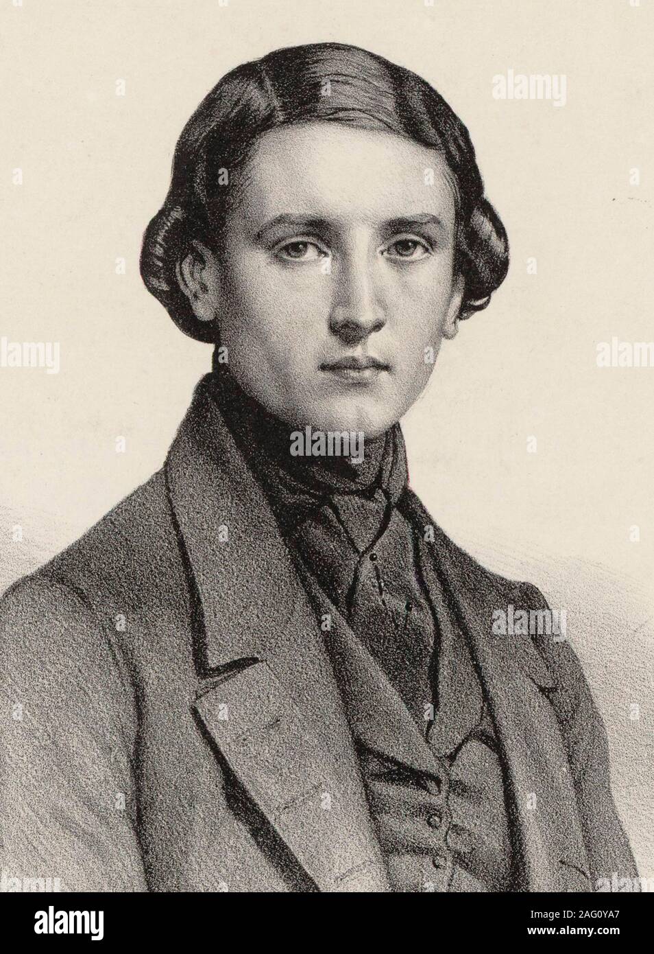 Portrait of the organist and composer Louis James Alfred Lefébure-Wely ...