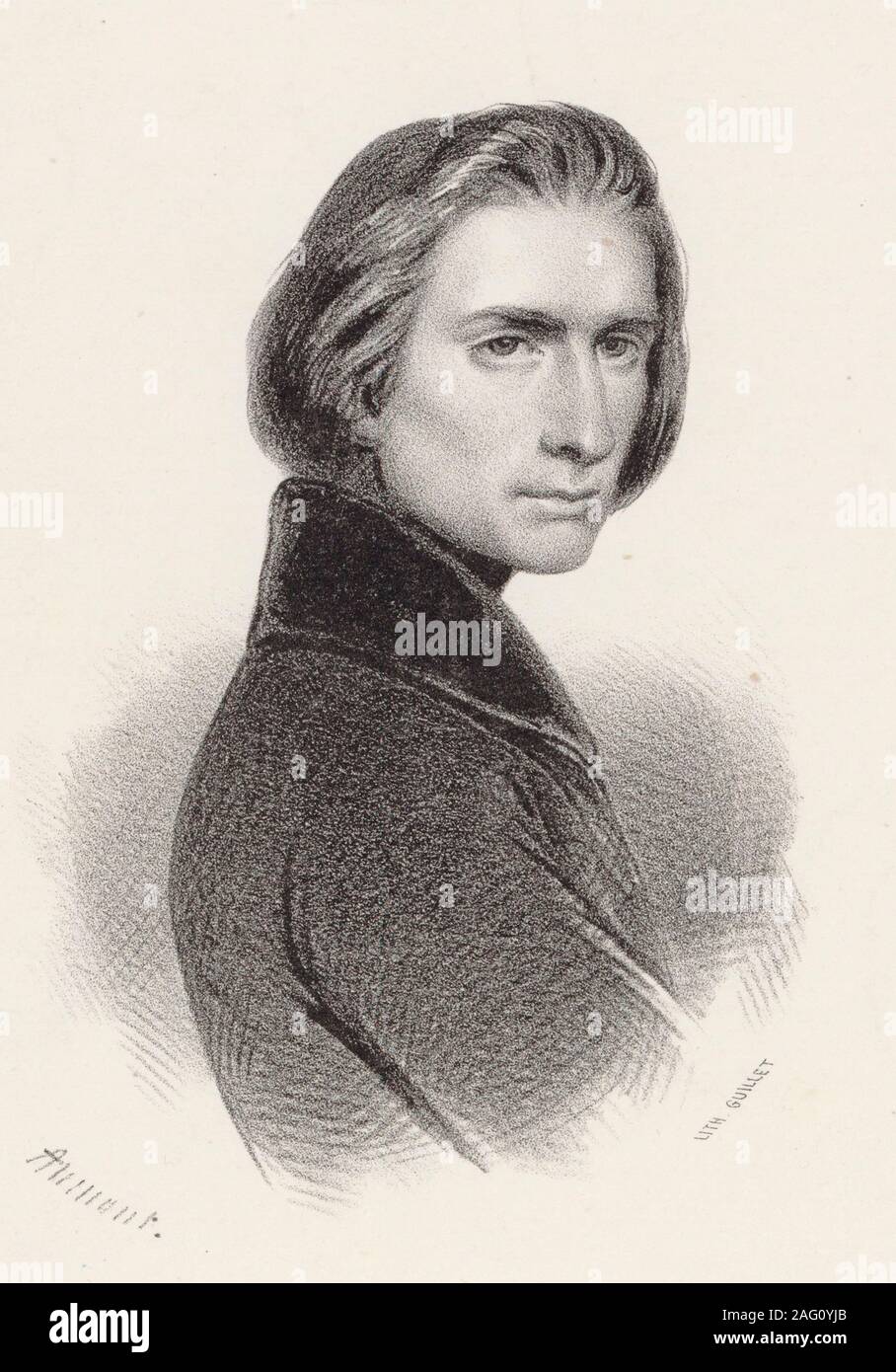 Portrait of the Composer Franz Liszt (1811-1886). Private Collection ...