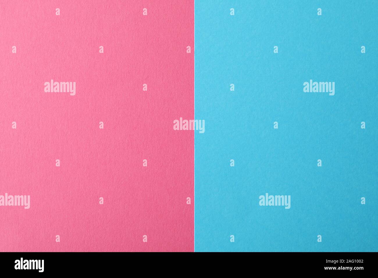 Two tone background made of sheets: blue and pink. Abstract background ...