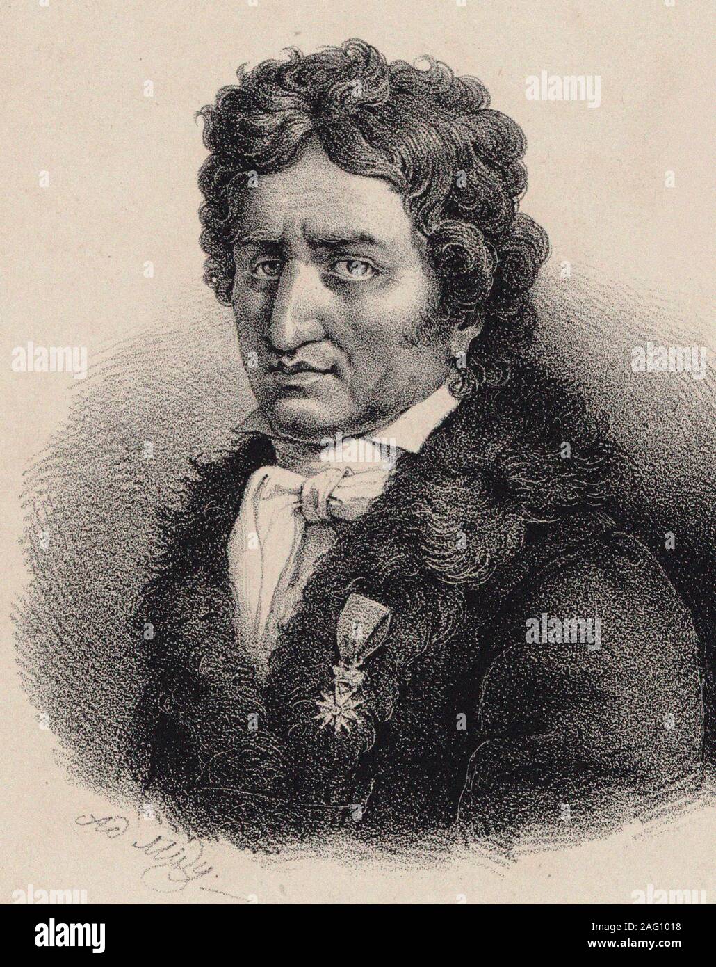 Portrait of the composer Pierre-Alexandre Monsigny (1729-1817). Private ...