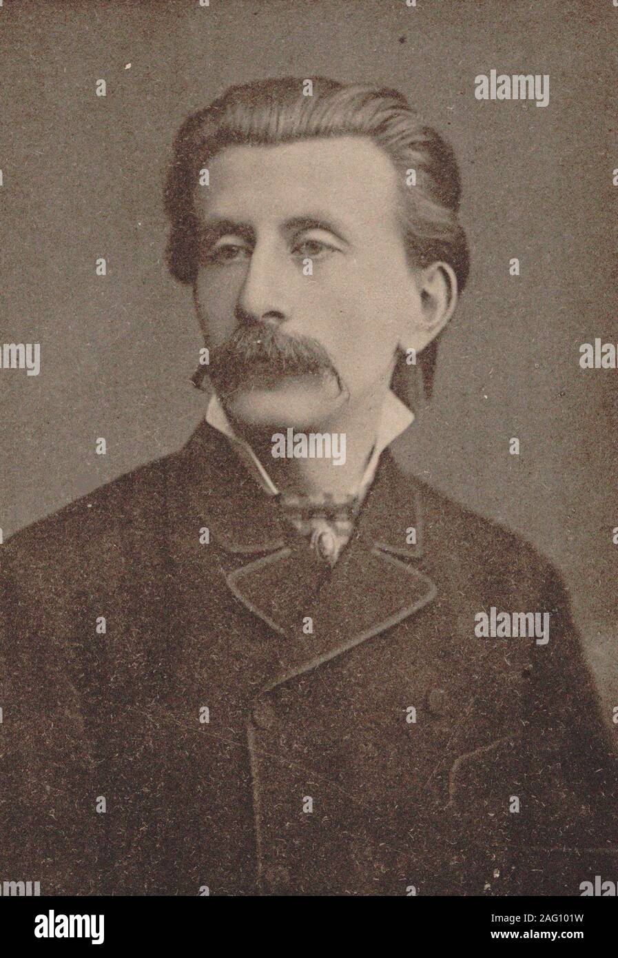 Portrait of pianist and composer Moritz Moszkowski (1854-1925), ca ...