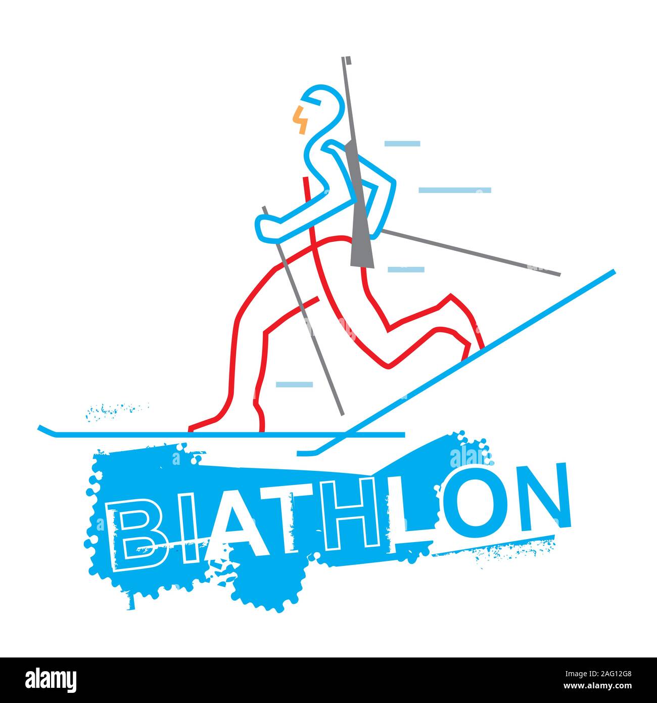 Biathlete Stock Vector Images - Alamy