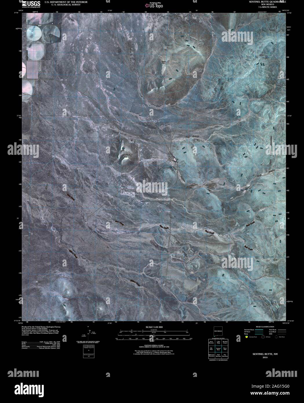 Map of sentinel butte hi-res stock photography and images - Alamy