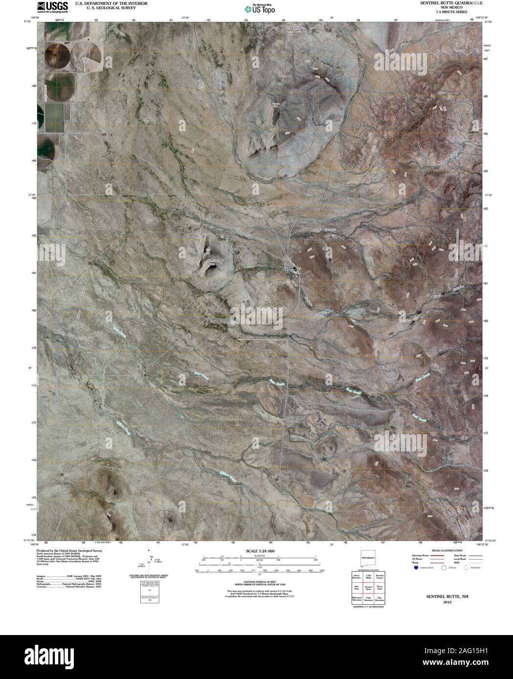 Map of sentinel butte hi-res stock photography and images - Alamy