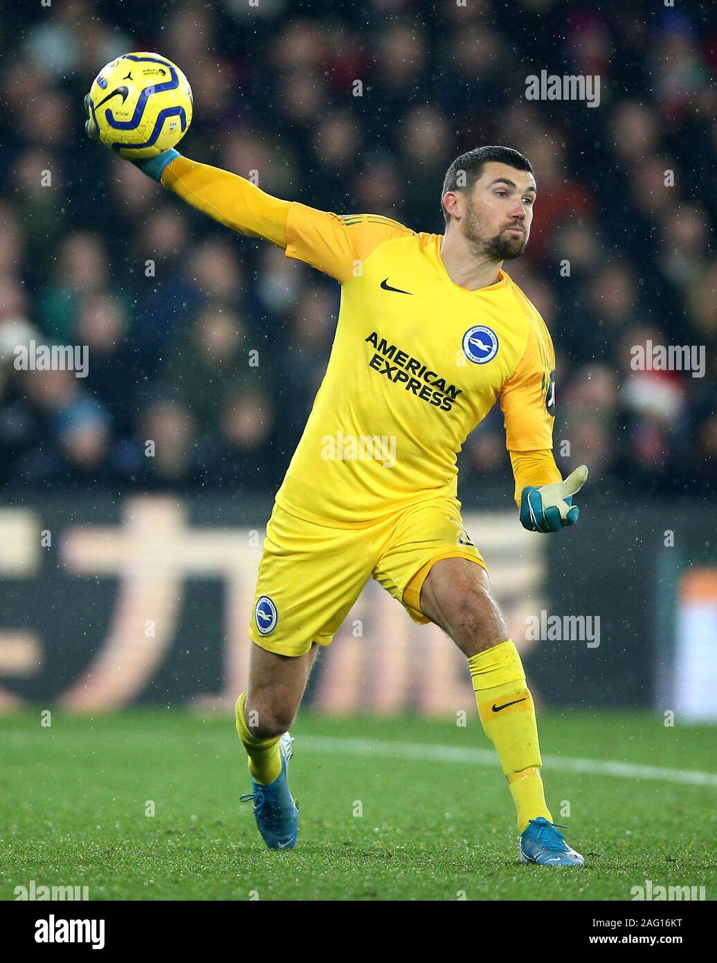 Brighton and Hove Albion goalkeeper Mathew Ryan during the Premier ...