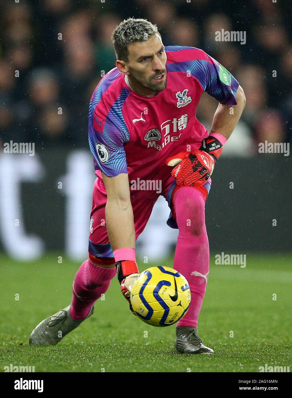 Crystal Palace goalkeeper Vicente Guaita during the Premier League ...