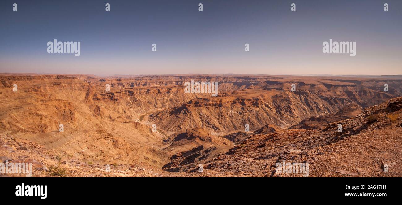 View of the Fish River Canyon in Namibia Stock Photo - Alamy