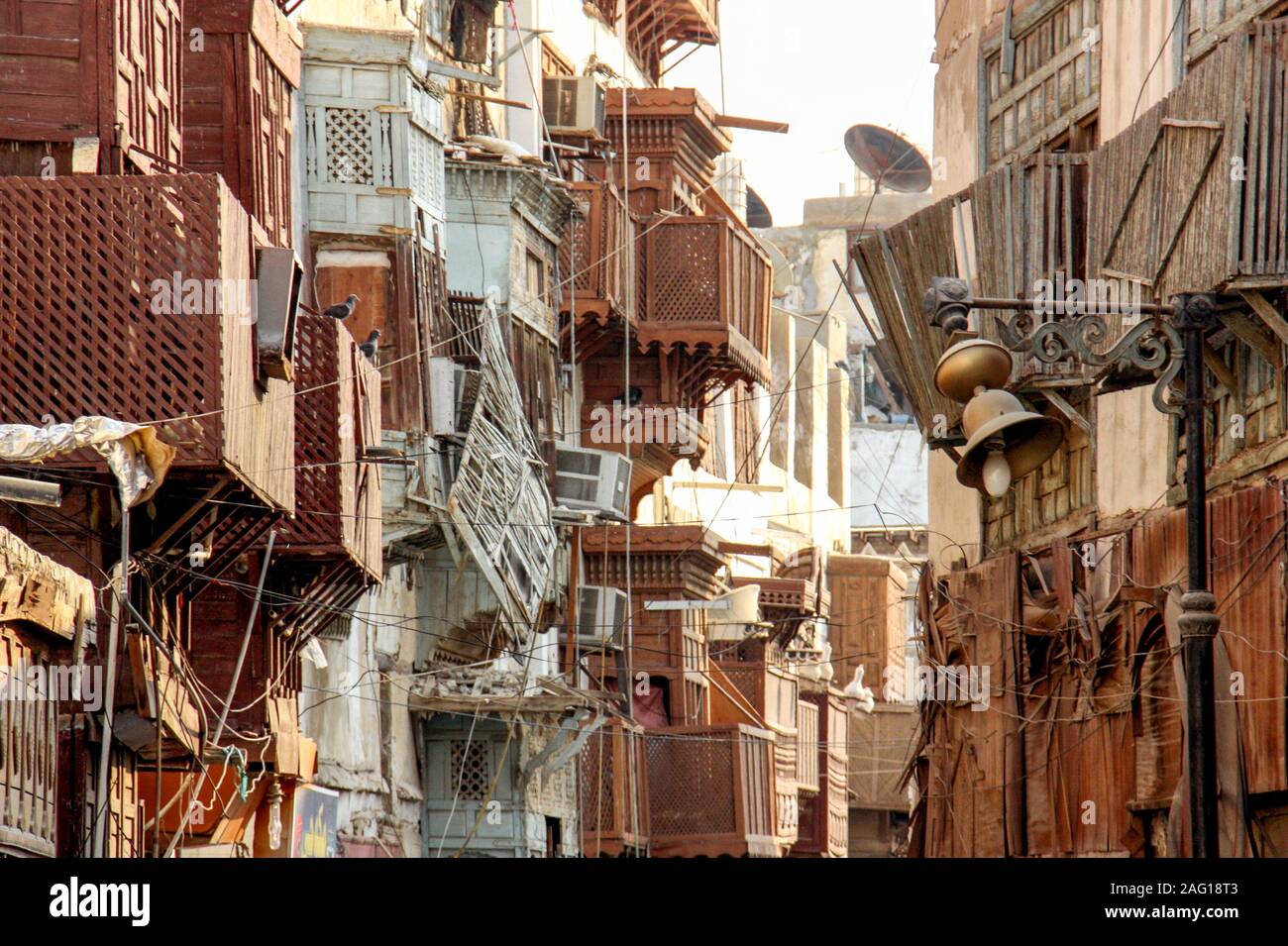 Residential area within the historic district (Al Balad) in Jeddah ...