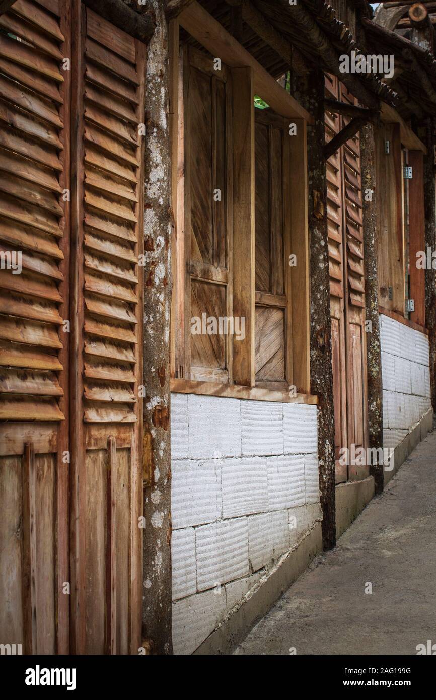 Traditional decoration classic wooden windows Stock Photo - Alamy