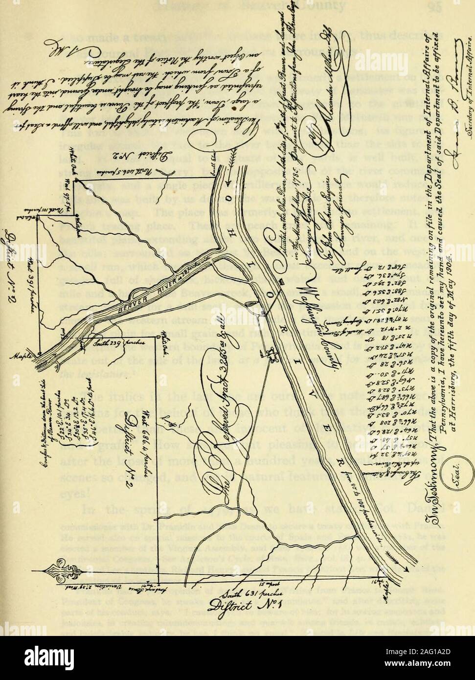 Pennsylvania map 1790 hi-res stock photography and images - Alamy