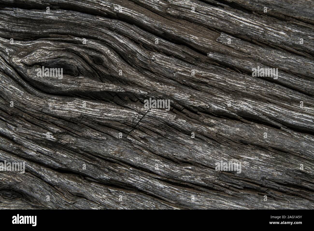 Close-up the old hardwood railway sleeper timber unique texture and ...