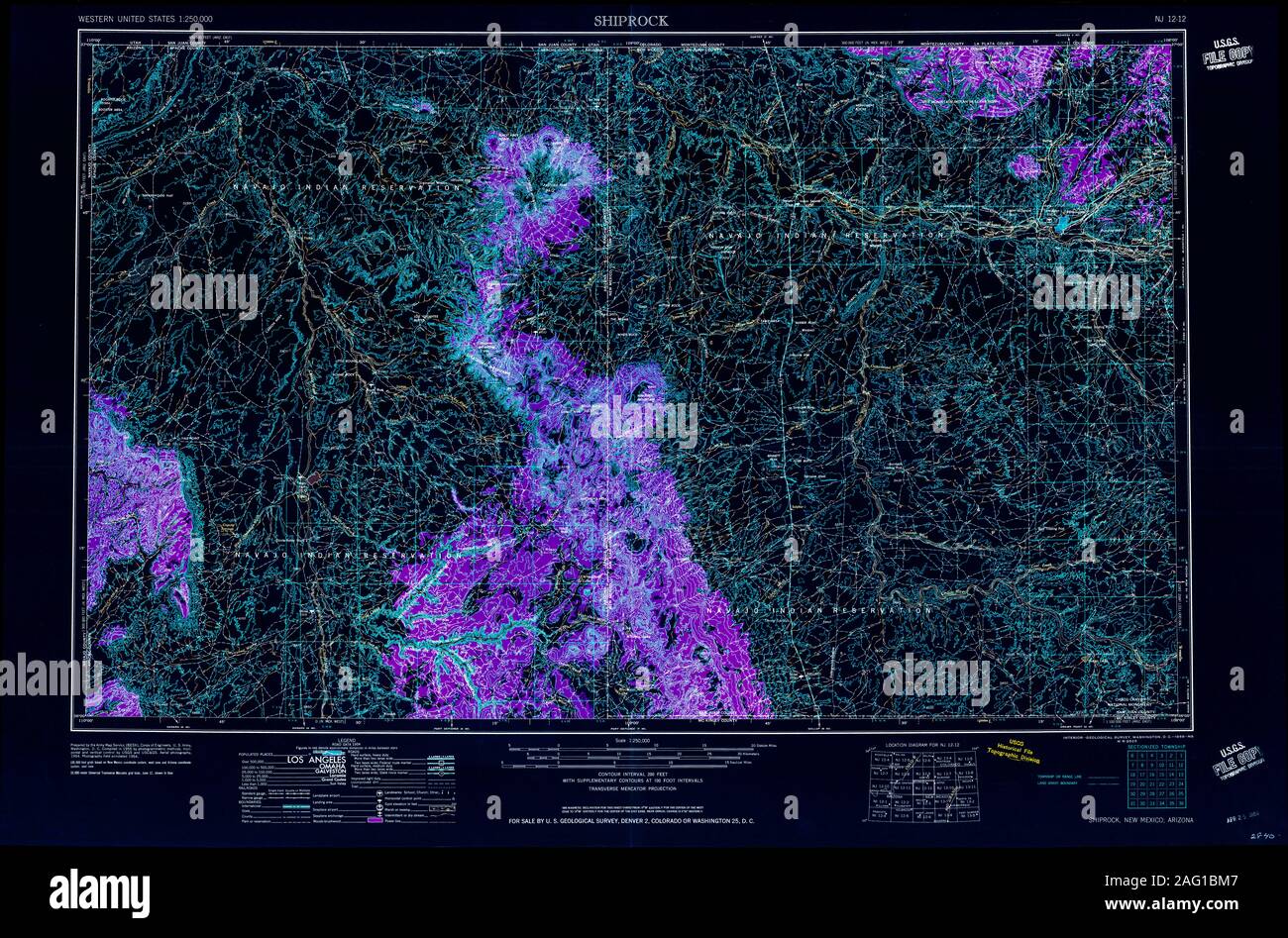 Map of shiprock new mexico hi-res stock photography and images - Alamy