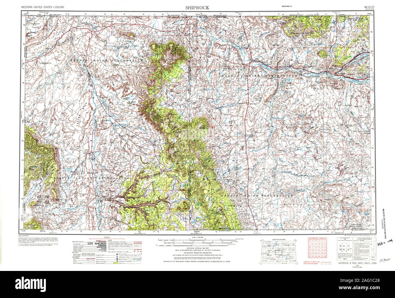Map of shiprock new mexico hi-res stock photography and images - Alamy