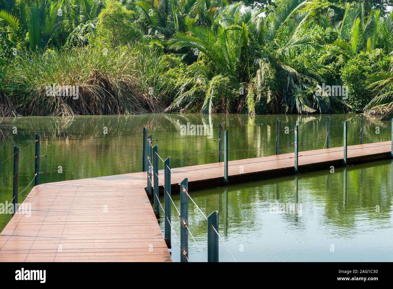 Swam walkway Hall Ratchamongkhon Suan Luang Rama 9 Park and Botanical ...