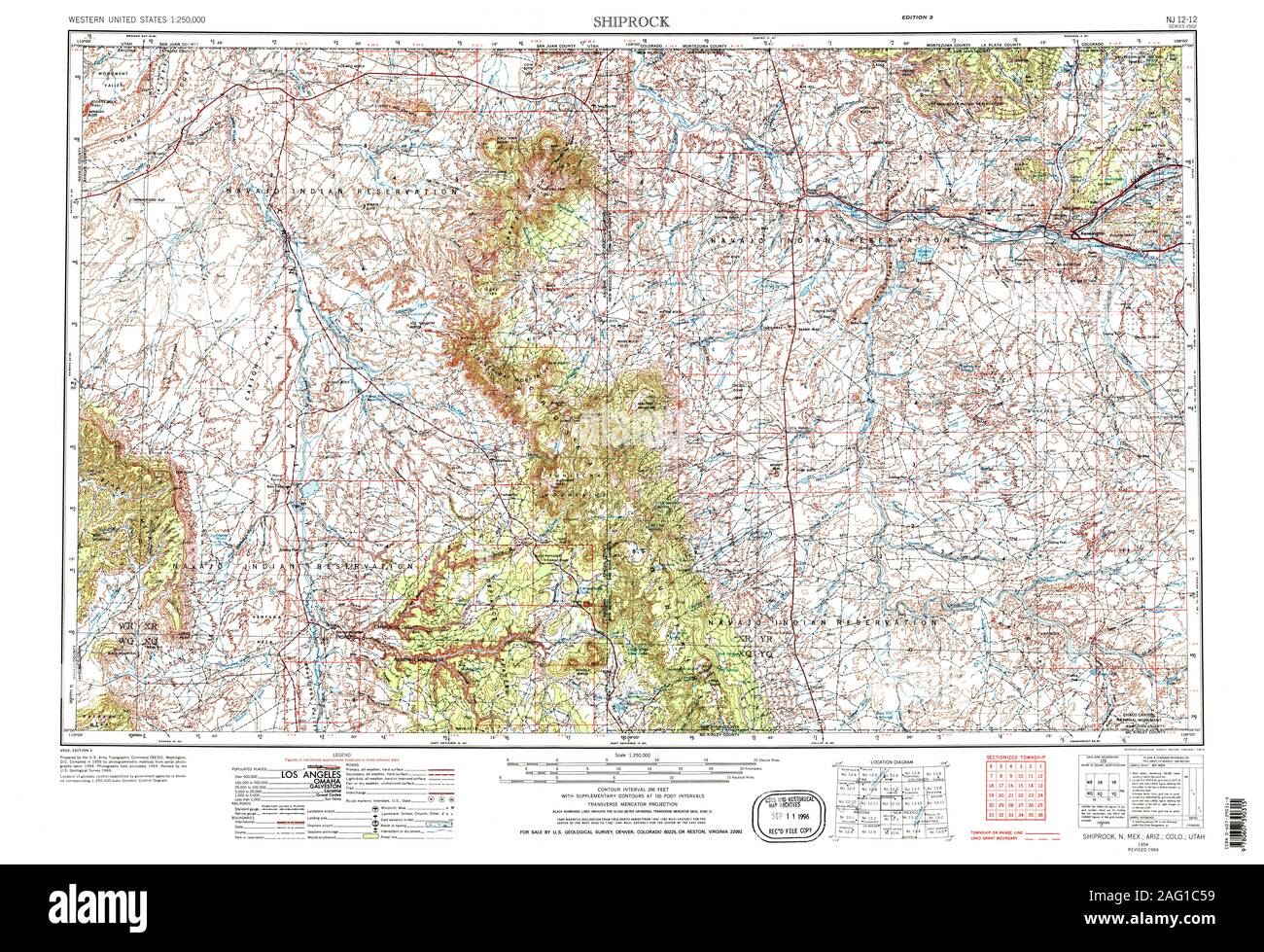 Shiprock new mexico map hi-res stock photography and images - Alamy