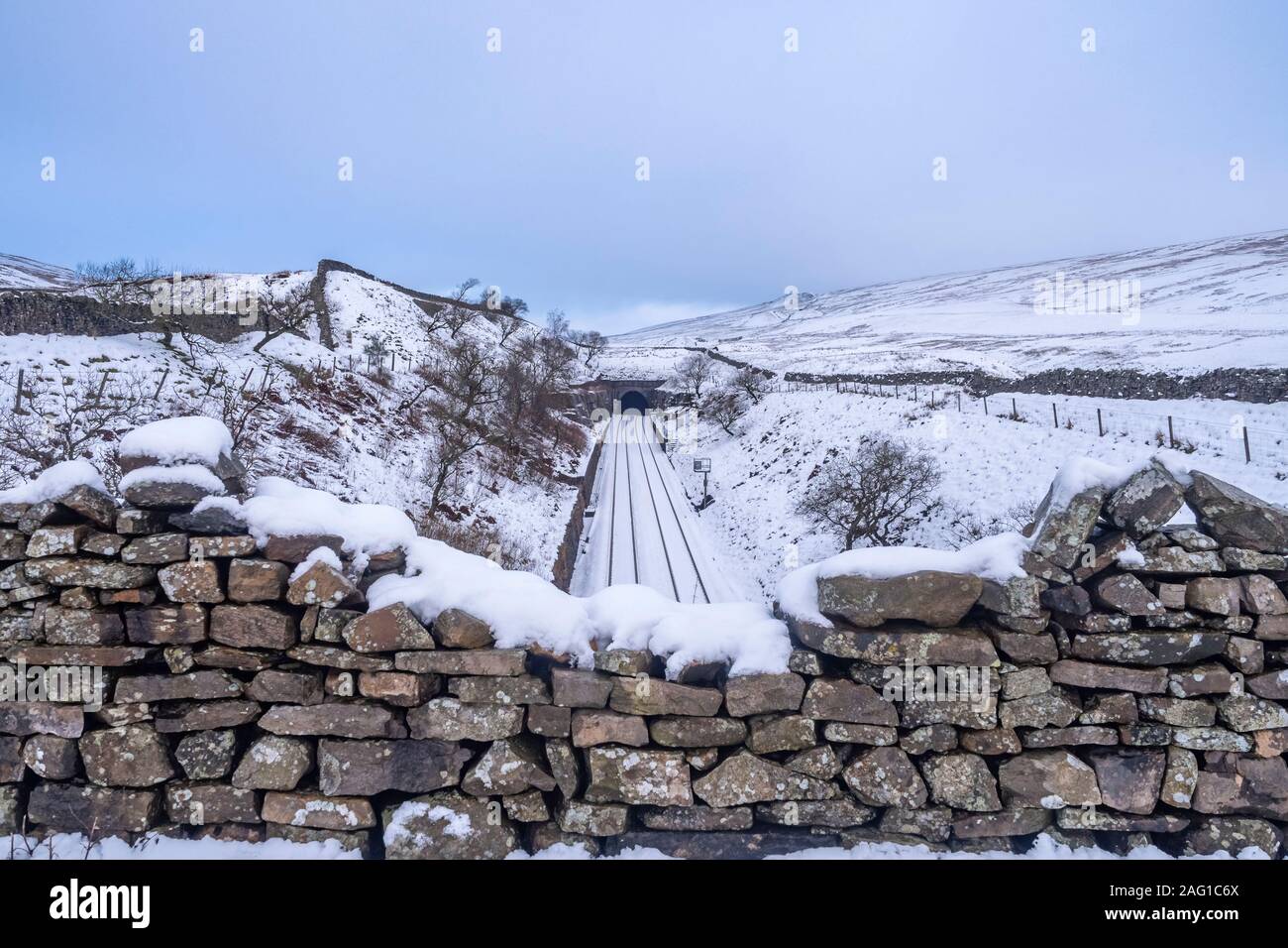 The Ribblehead Viaduct or Batty Moss Viaduct carries the Settle ...