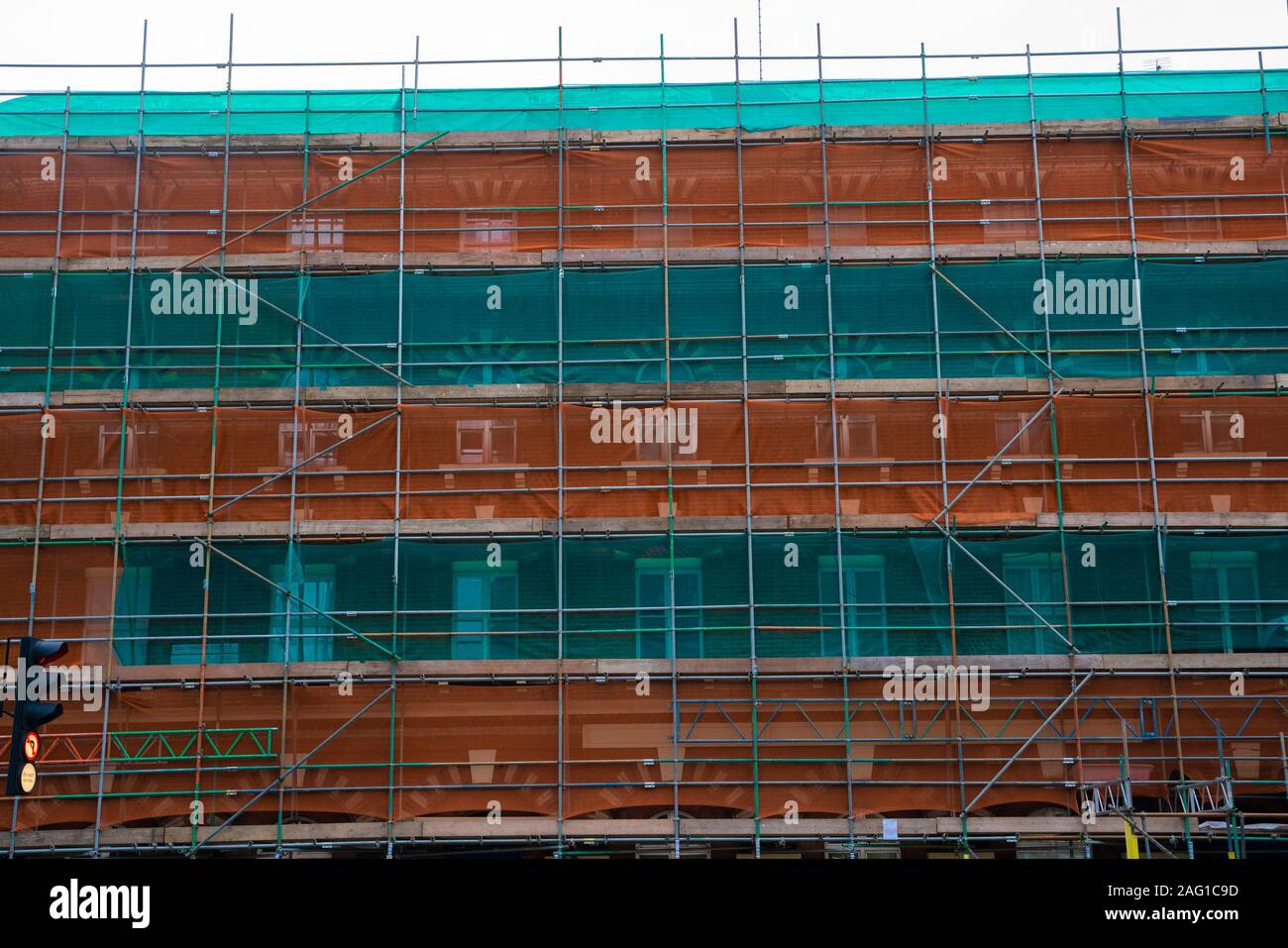 Colourful scaffolding hi-res stock photography and images - Alamy