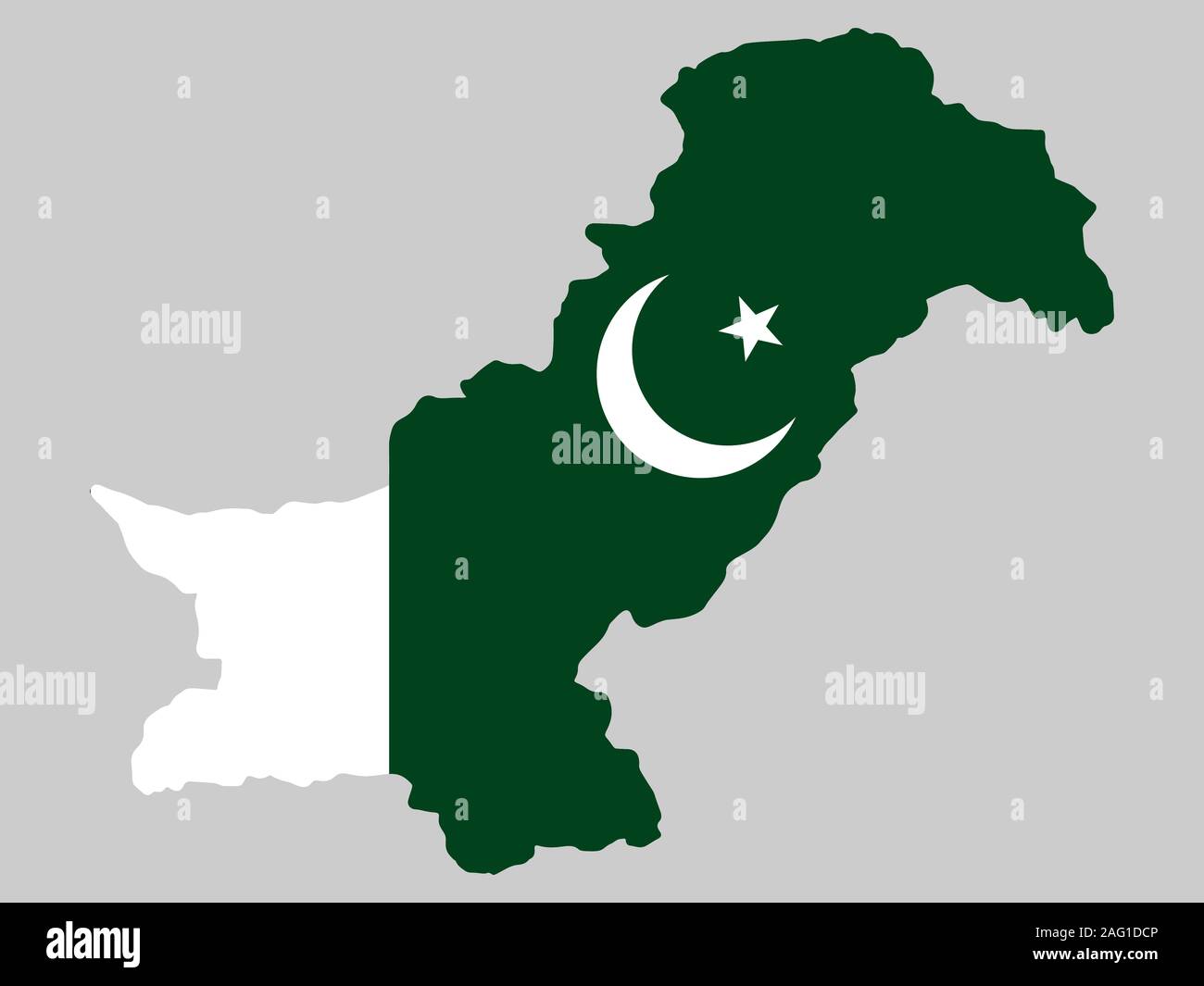 Pakistan map eps hi-res stock photography and images - Alamy
