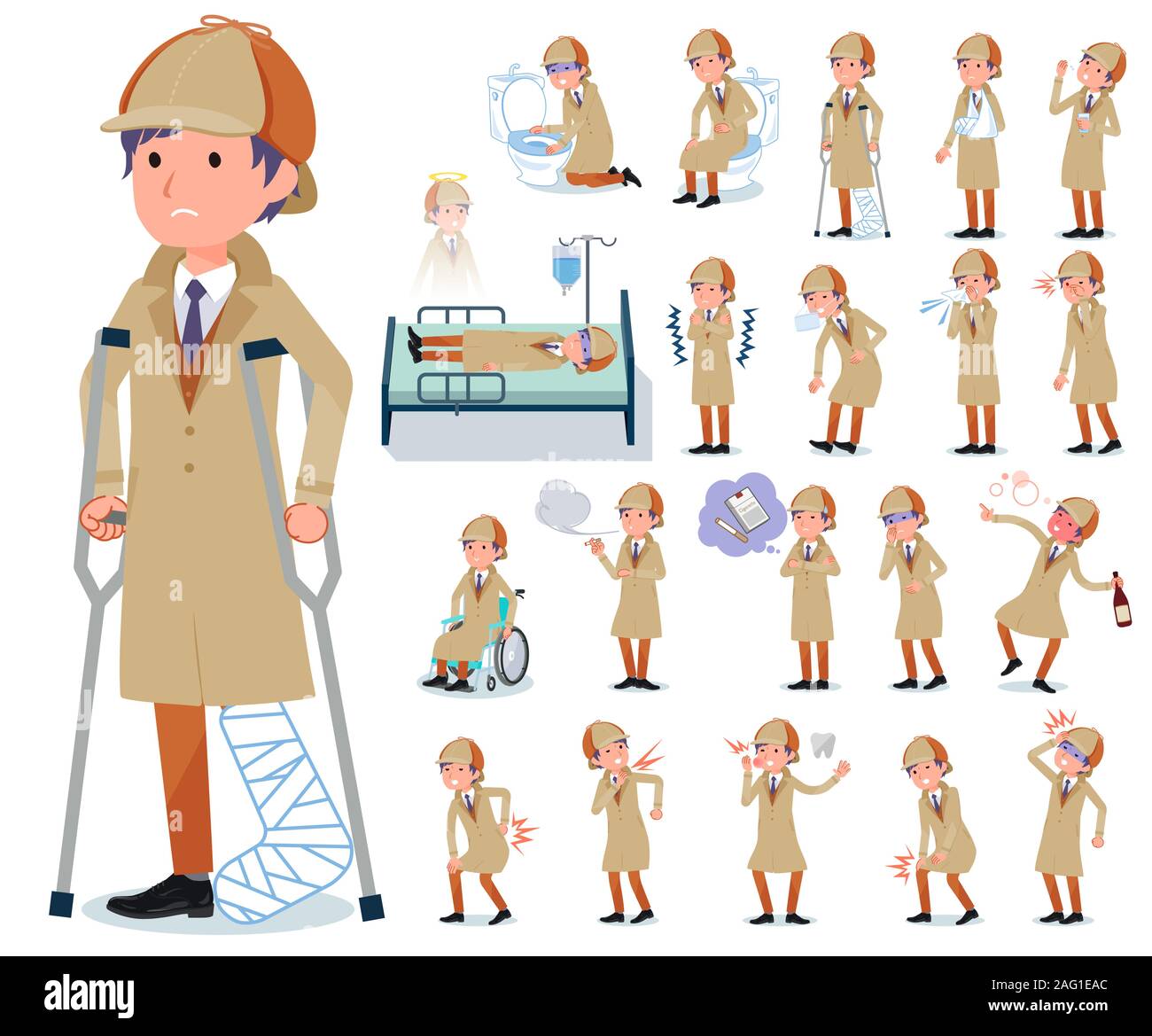 Wheelchair detective Cut Out Stock Images & Pictures - Alamy