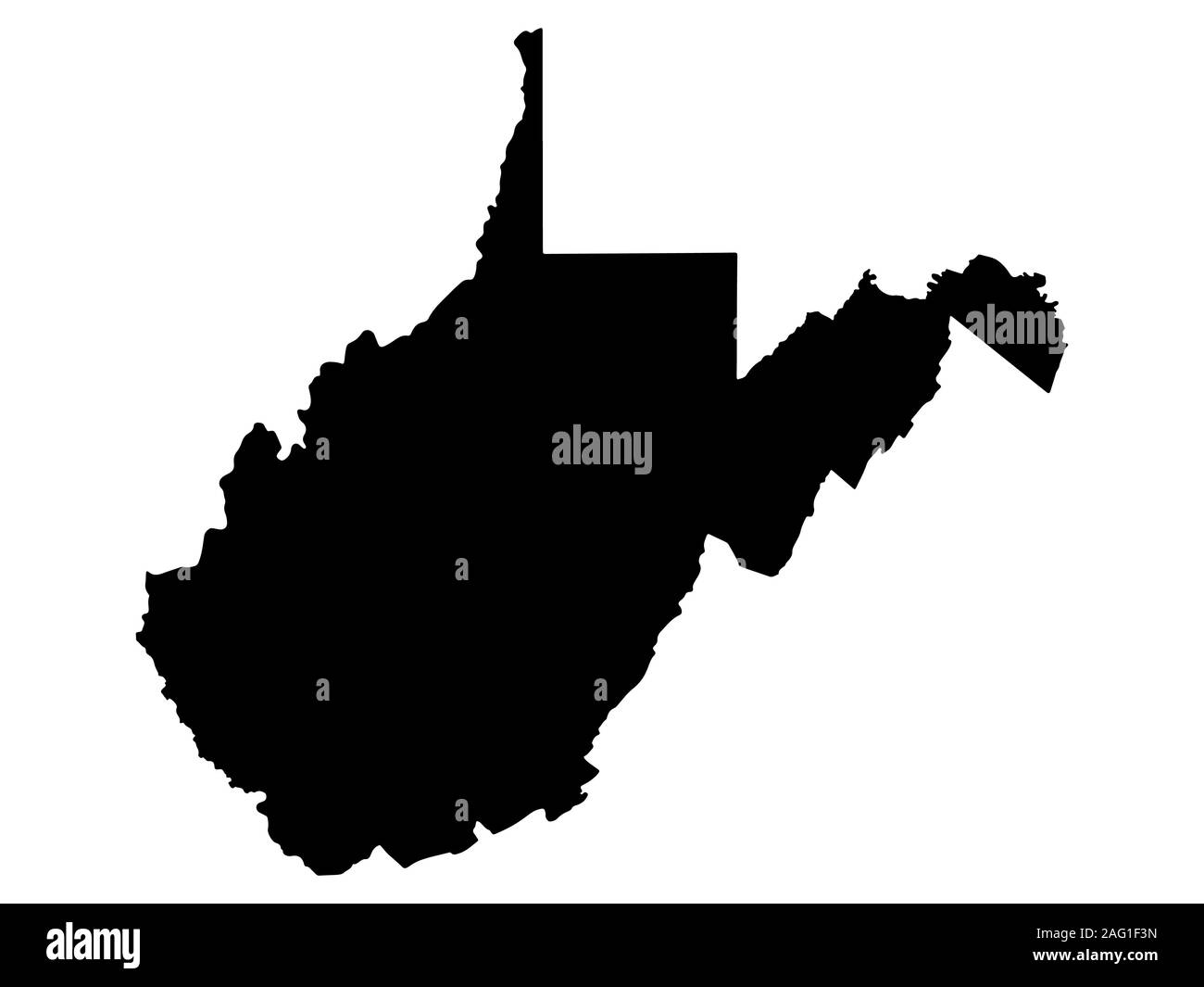 West virginia map Black and White Stock Photos & Images - Alamy