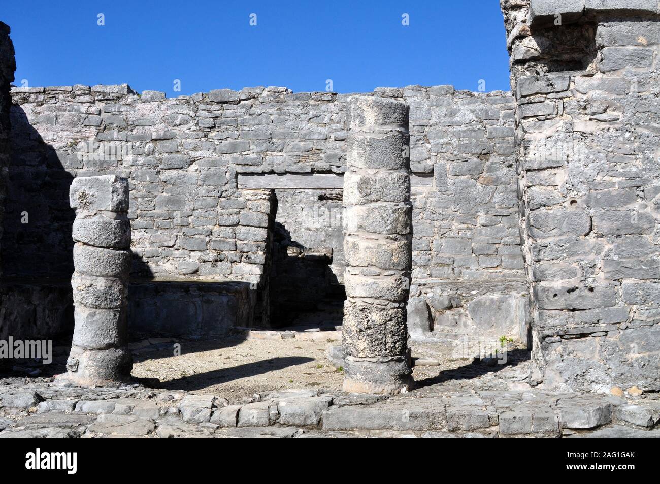 An Entrance way to a Mayan Ruin Stock Photo - Alamy