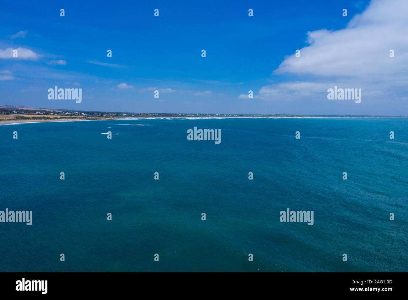 Aerial photograph of the Great Australian Bight in South Australia ...