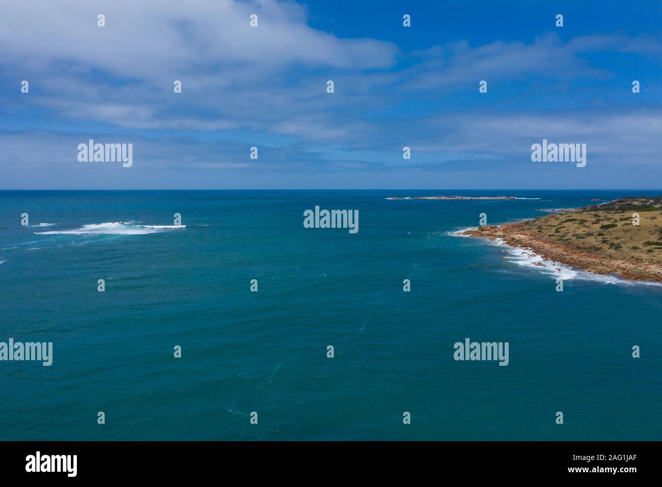 Aerial photograph of the Great Australian Bight in South Australia ...