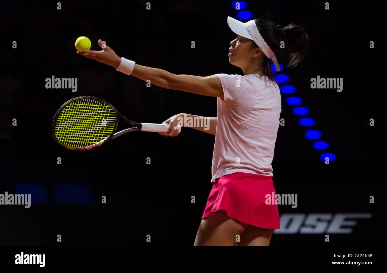 Su-Wei Hsieh of Chinese Taipeh in action during her second-round match ...