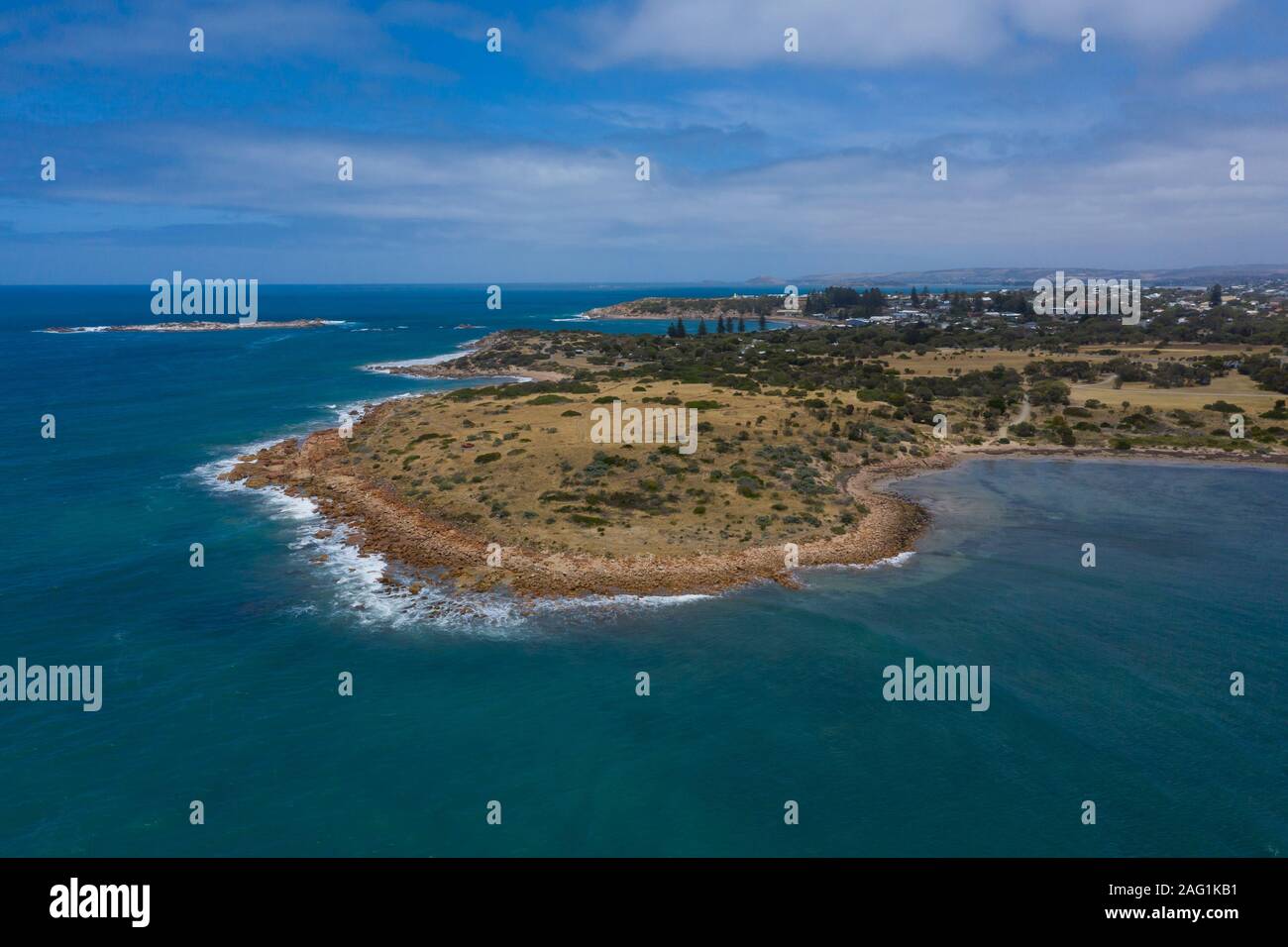 Aerial photograph of the Great Australian Bight in South Australia ...