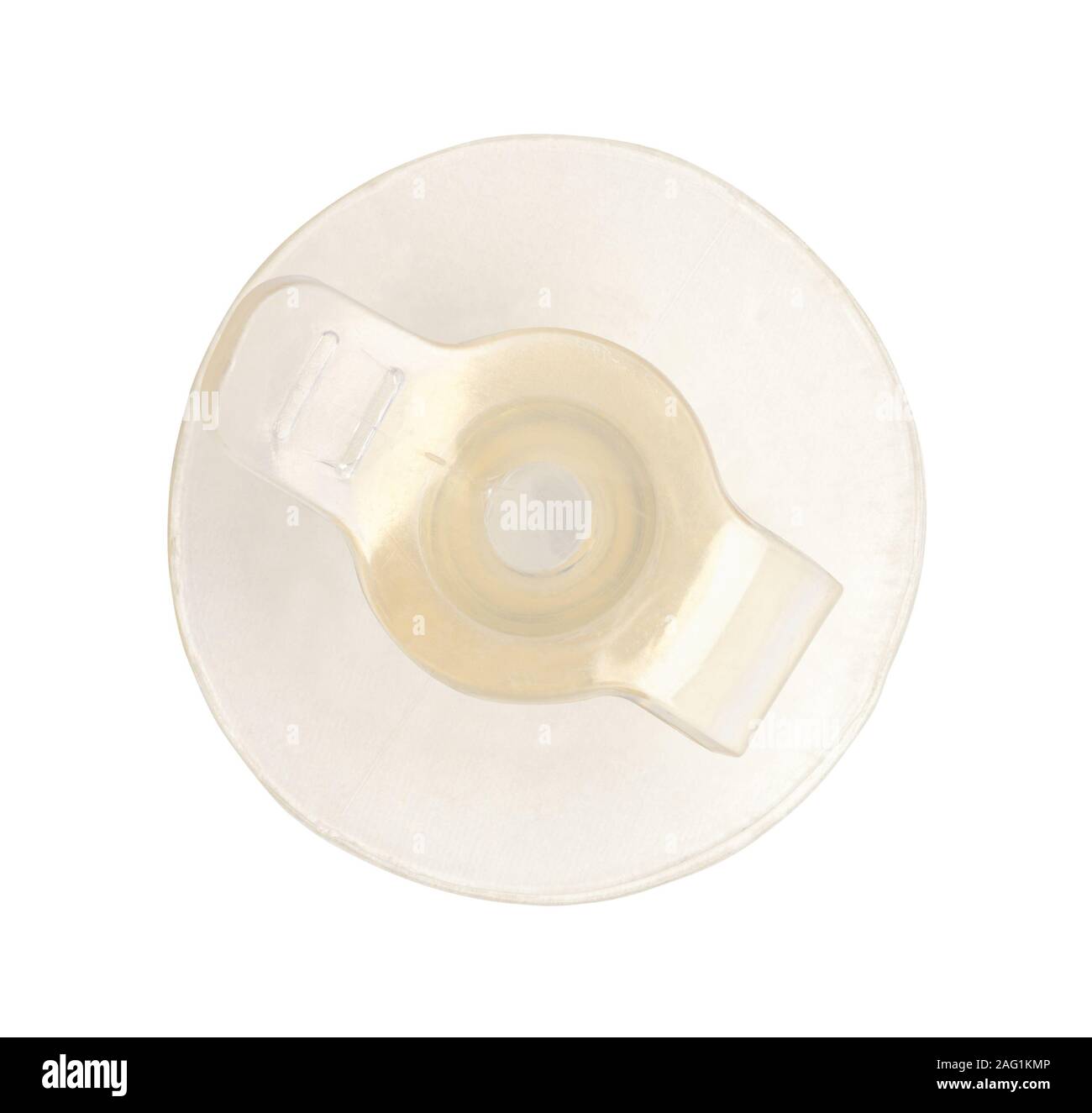 Top View Inner Tube Plug Isolated on White Background Stock Photo - Alamy